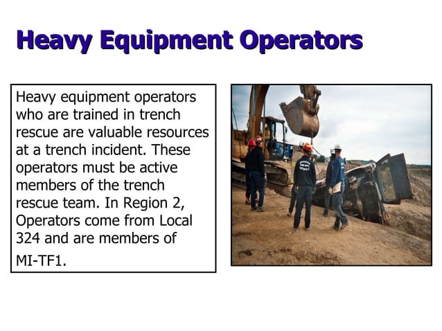 Trench Rescue Awareness Training Course | PPT
