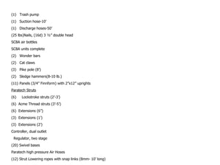 Trench Rescue Awareness Training Course | PPT