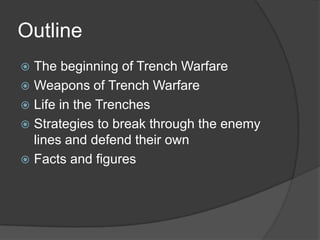 World War I: Trench warfare | PPTX