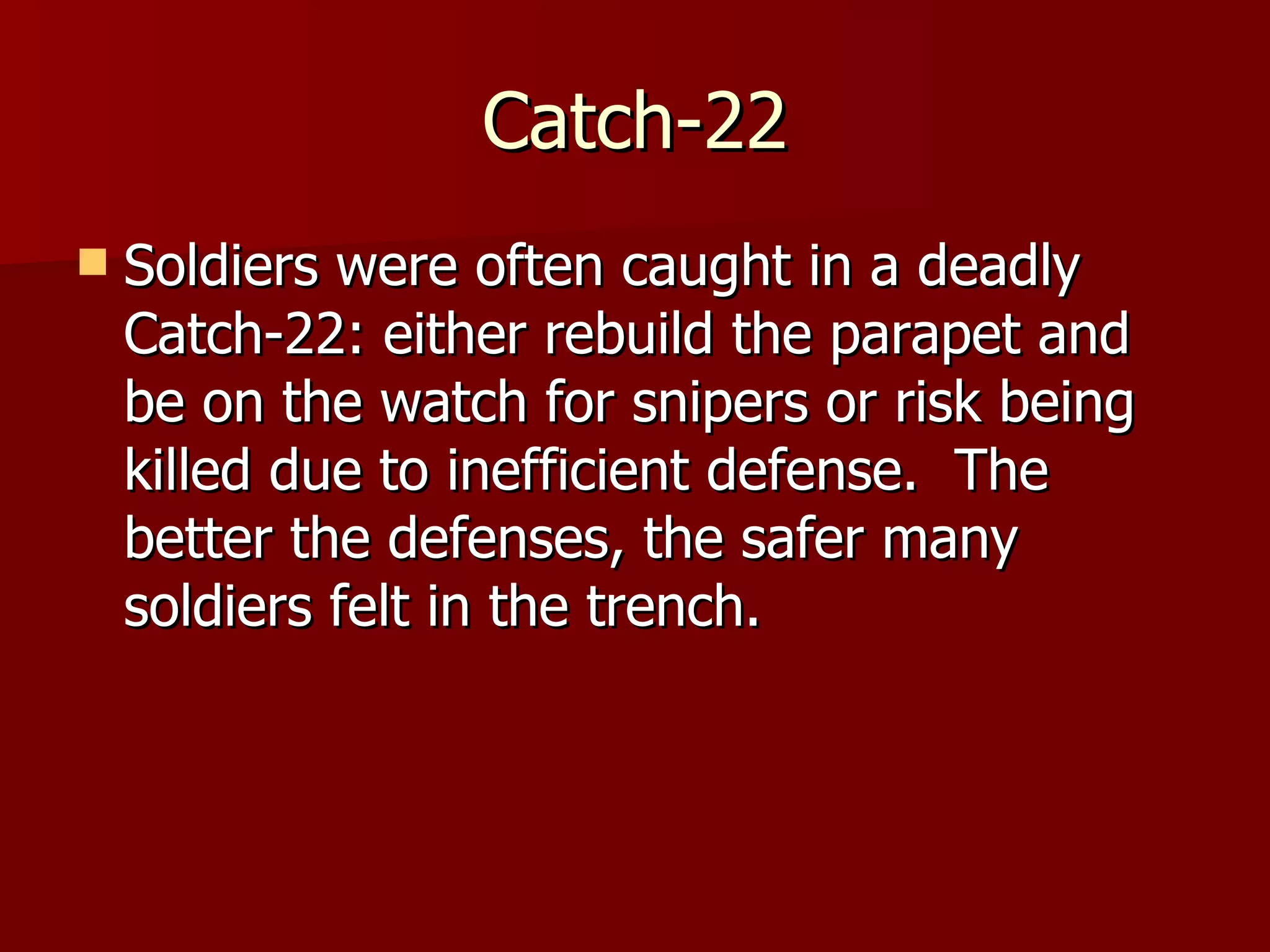 Trench Warfare in WWI | PPT