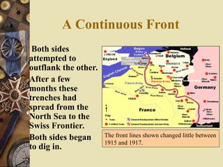 WW1 trench warfare powerpoint describing conditions in the trenches | PPT
