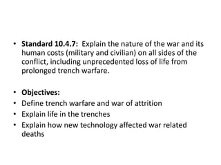 Trench warfare notes | PPTX