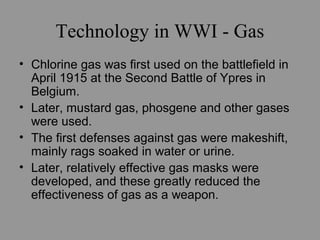Trench Warfare & Technology in WWI | PPT