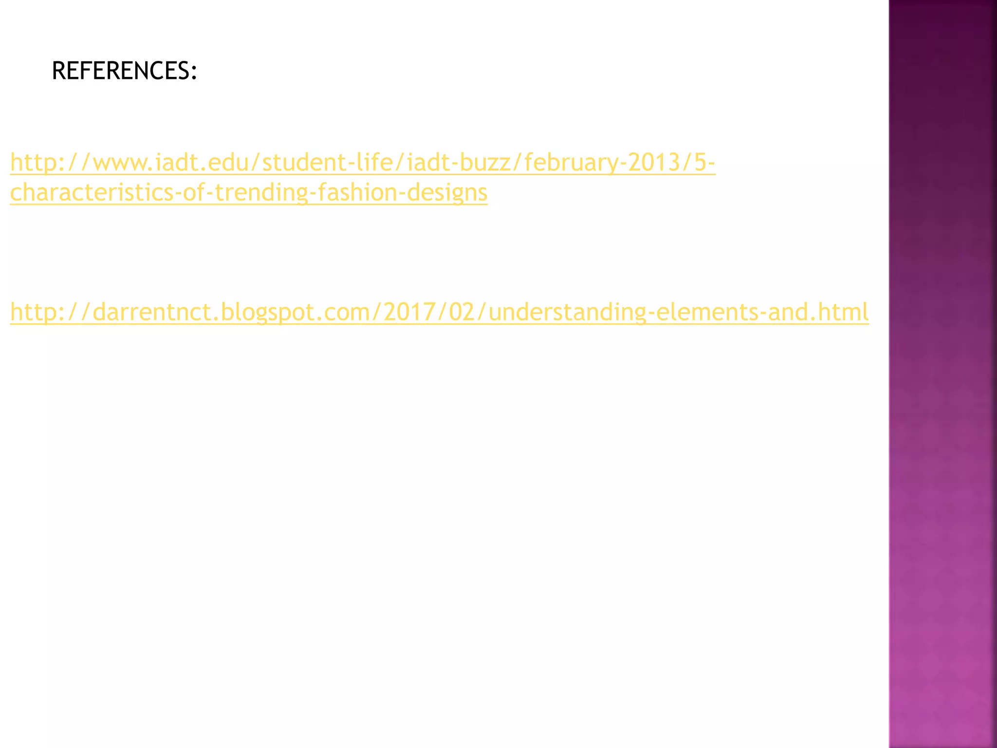 ELEMENTS AND CHARACTERISTICS OF TREND | PPTX