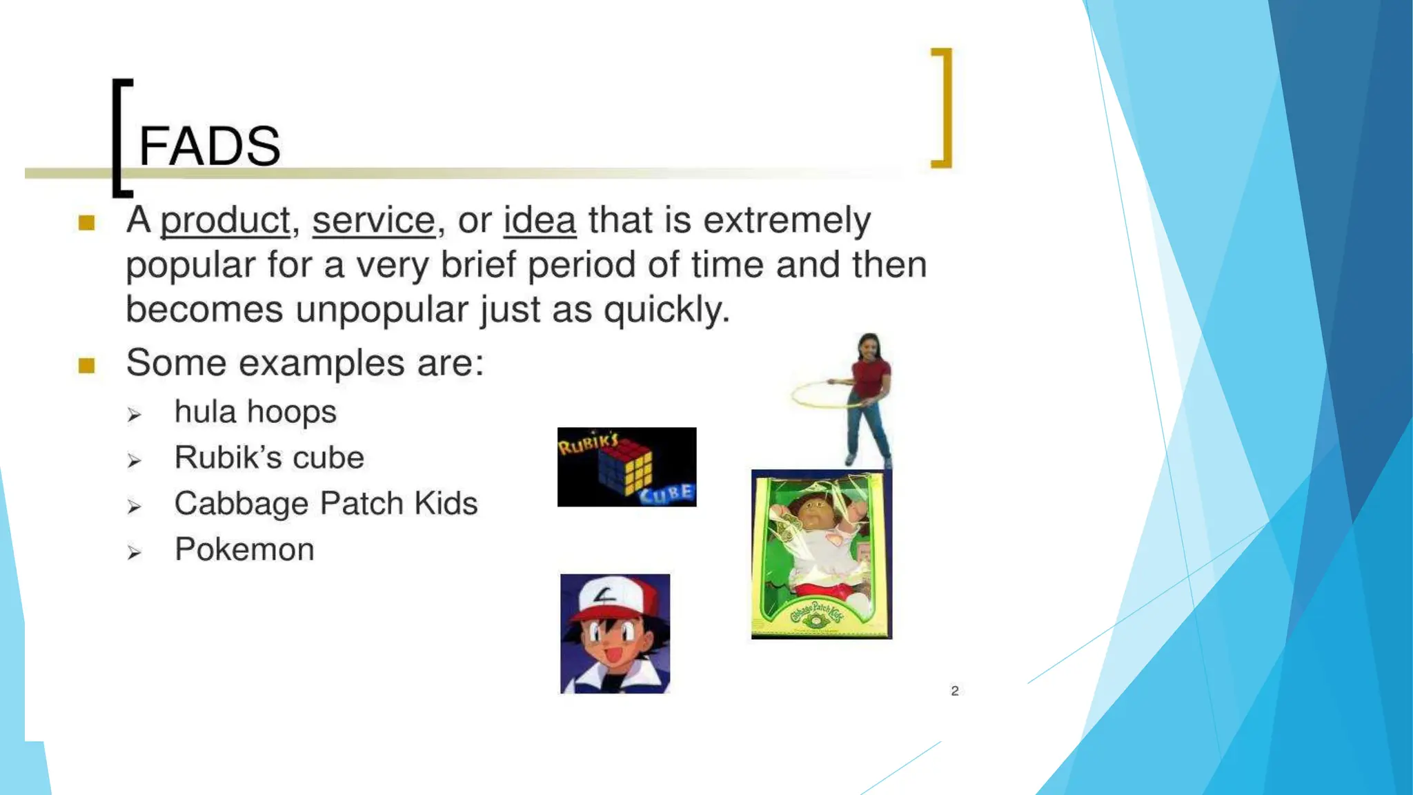 Trend and Fad - Senior High School Lesson | PPTX