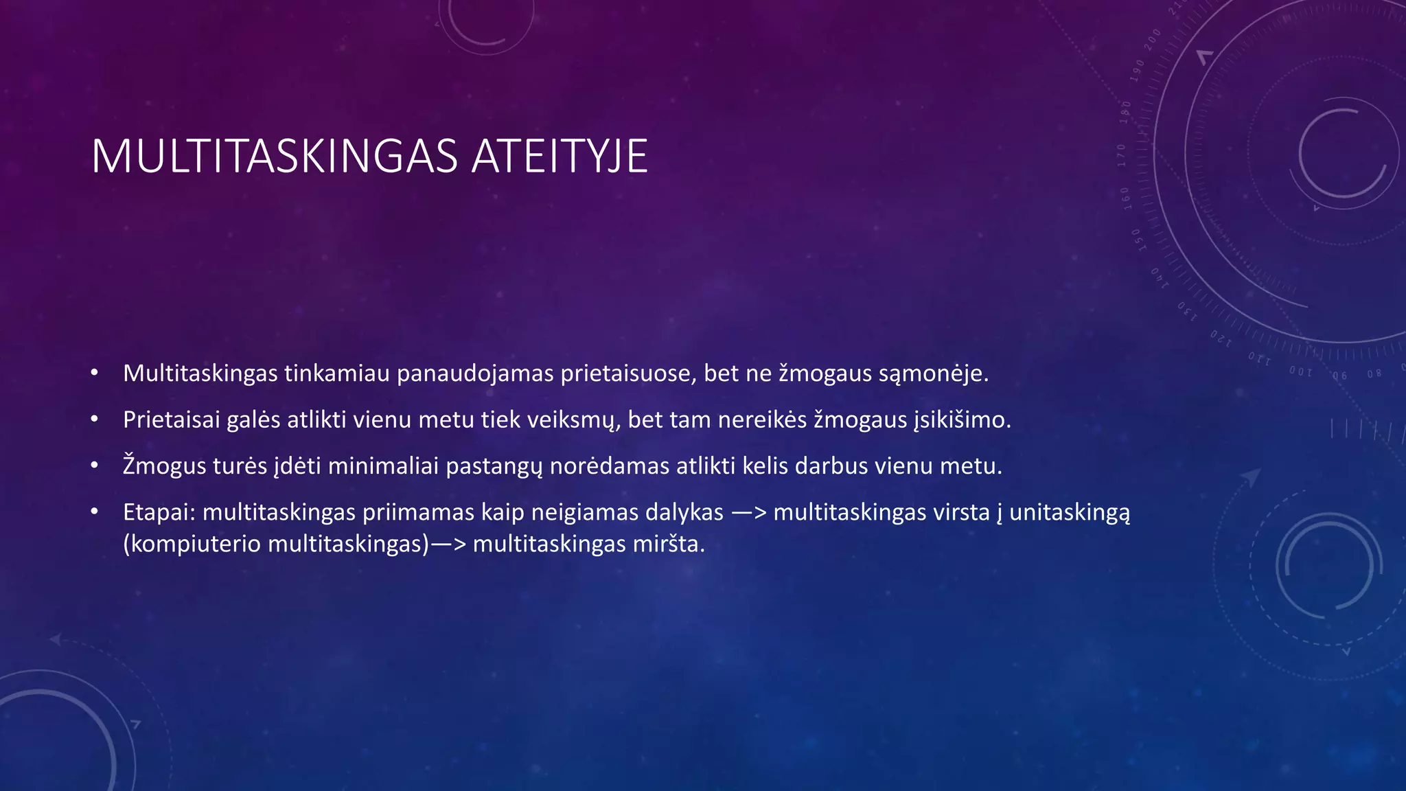 Trendas: multitaskingas | PPTX