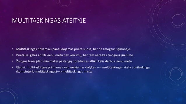 Trendas: multitaskingas | PPTX