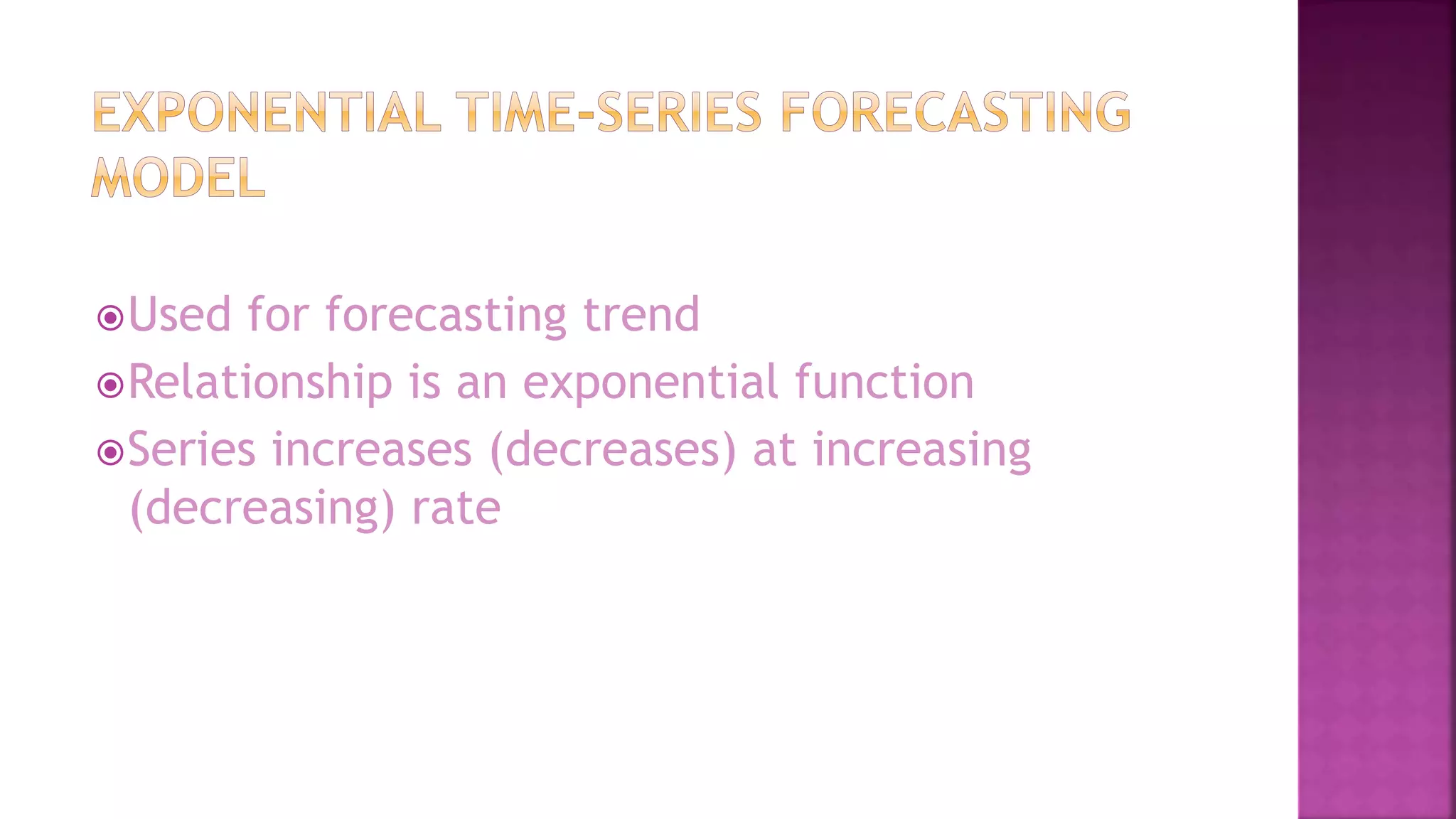 Trend analysis and time Series Analysis | PPTX