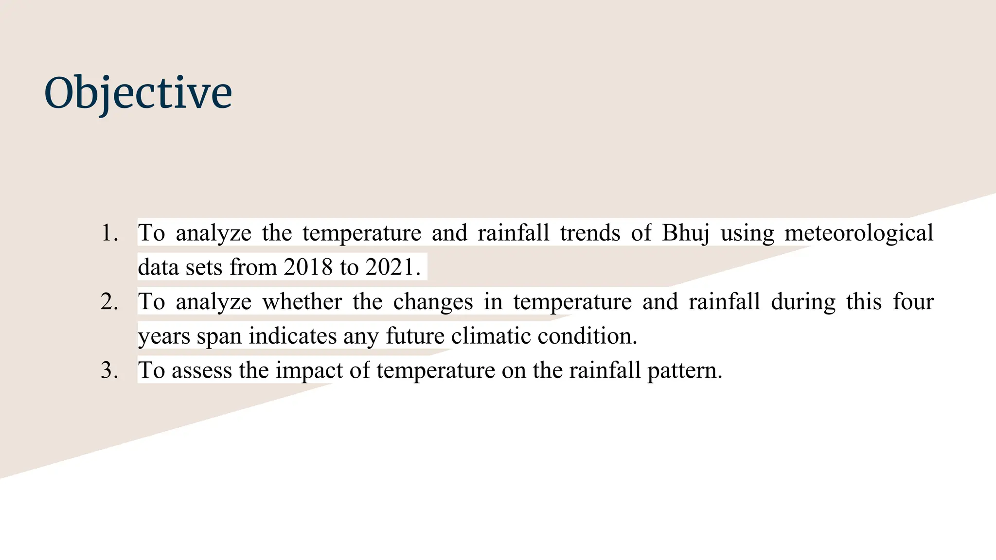 Trend analysis of temperature and rainfall using meteorological data ...
