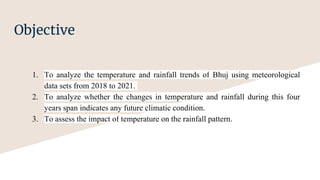 Trend analysis of temperature and rainfall using meteorological data sets from 2018 to 2021_ A ...