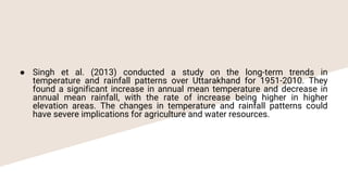 Trend analysis of temperature and rainfall using meteorological data ...