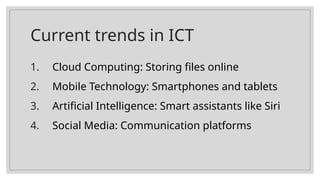 Trend and Issues in ICT grade 8 matatag | PPTX