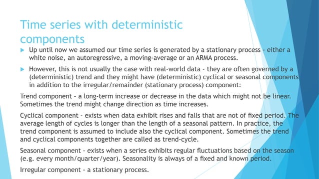Trend and Seasonal Components | PPT