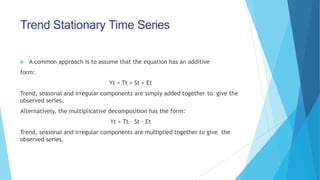 Trend and Seasonal Components | PPTX