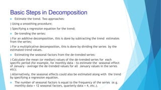 Trend and Seasonal Components | PPTX
