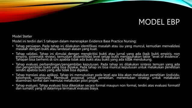 Tren dan Issue dalam keperawatan gawat darurat. EBP.pptx