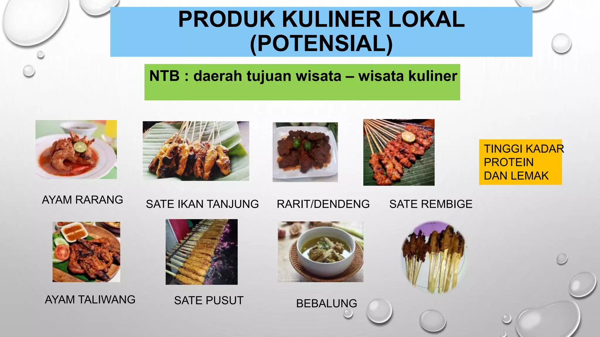 TREN DAN POTENSI PANGAN LOKAL NUSA TENGGARA BARAT | PPTX