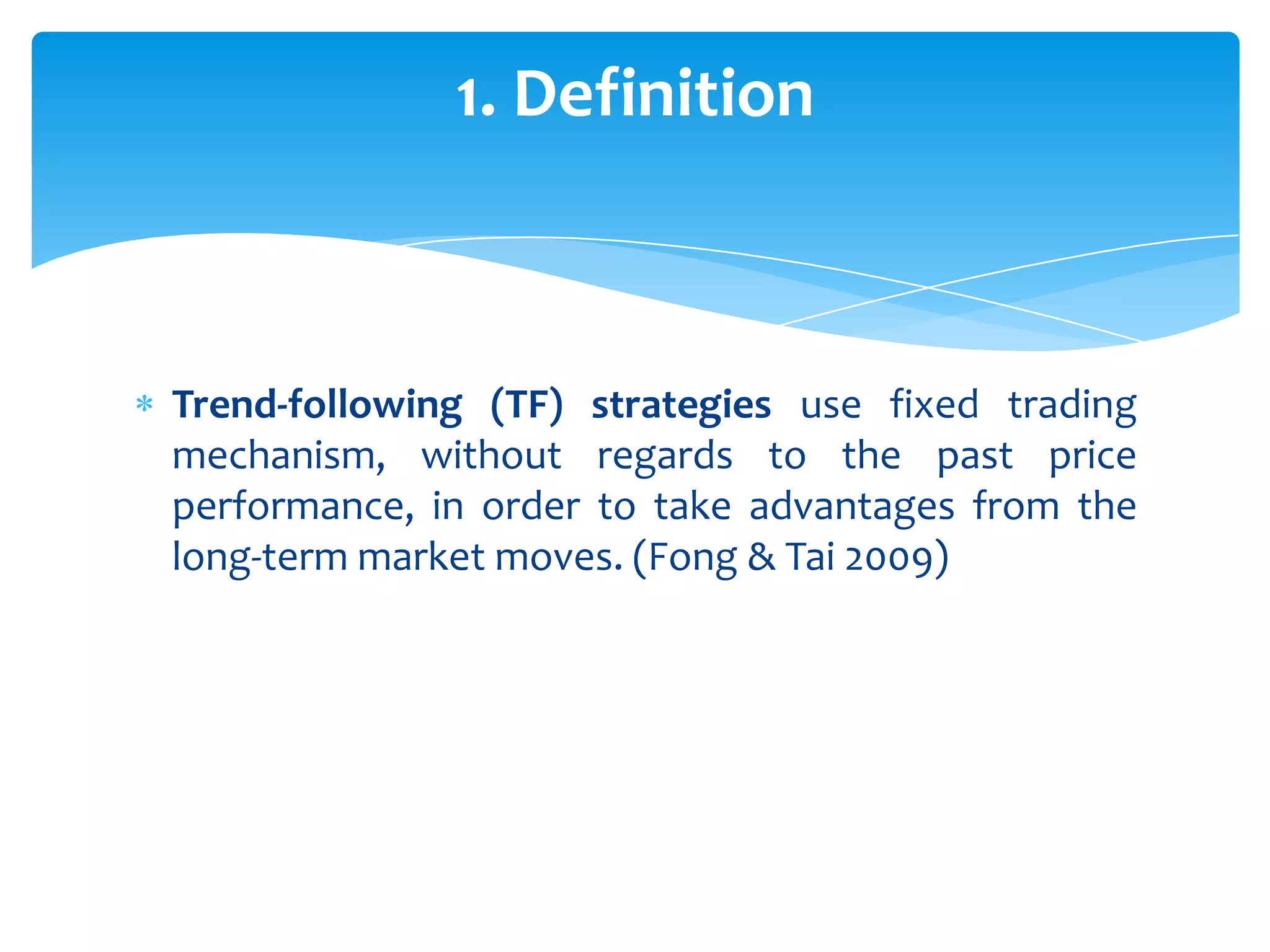 Trend following strategies | PPTX