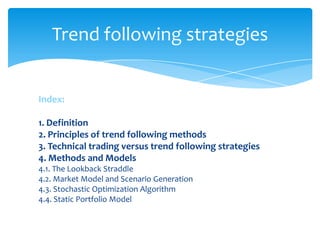 Trend following strategies | PPTX