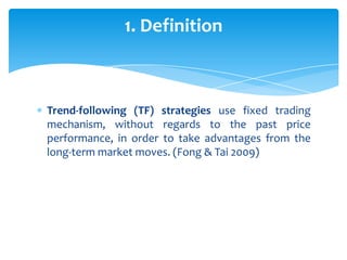 Trend following strategies | PPTX