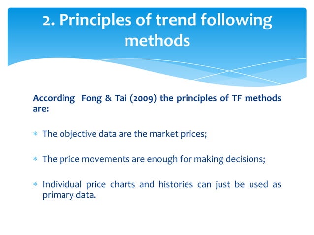 Trend following strategies | PPTX