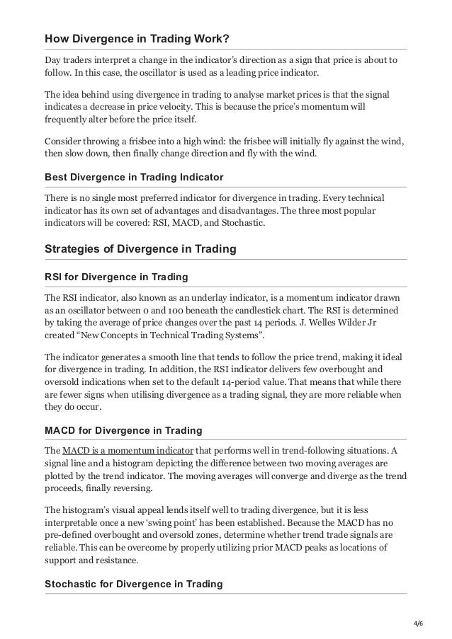 what is divergence in trading | PDF