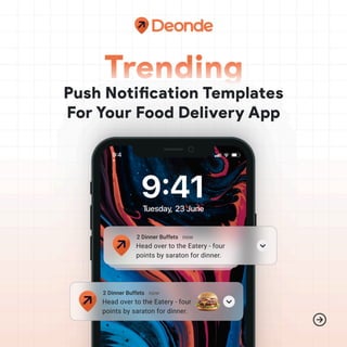 Trending Push Notification Templates for your Food Delivery App.pdf