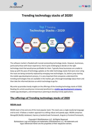 Trending technology stacks of 2020! | PDF