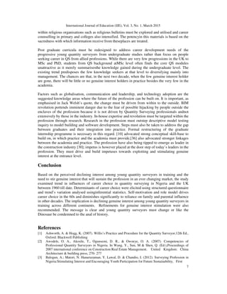 Trend in influences on career choice | PDF