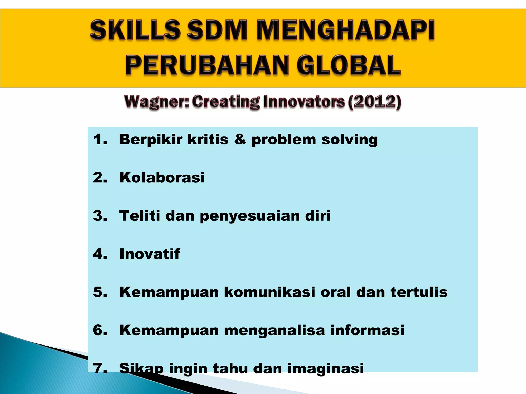 Trend Pengembangan SDM Abad 21 | PPT