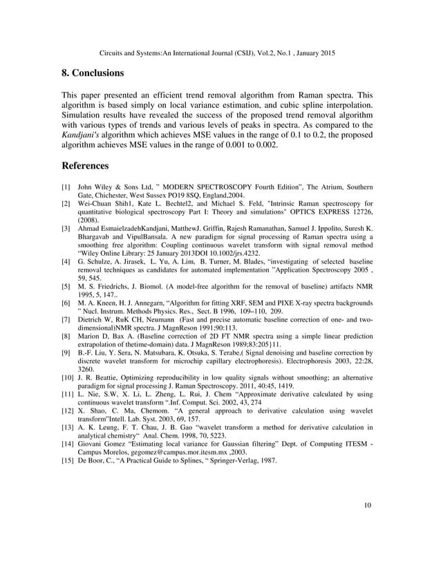 Trend Removal From Raman Spectra With Local Variance Estimation And