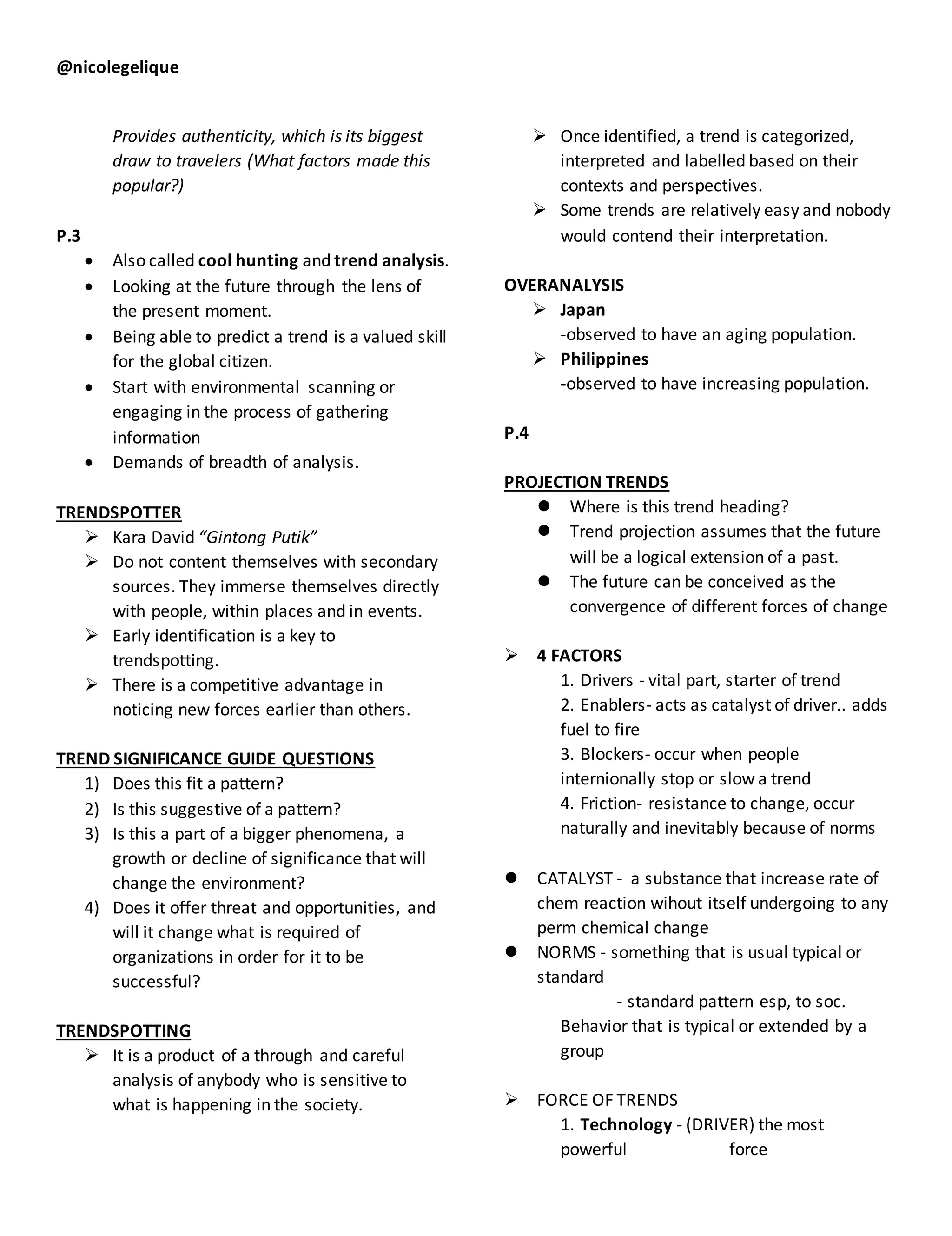 Grade 12 Module : TRENDS or FADS / TRENDSPOTTING (trends) | DOCX