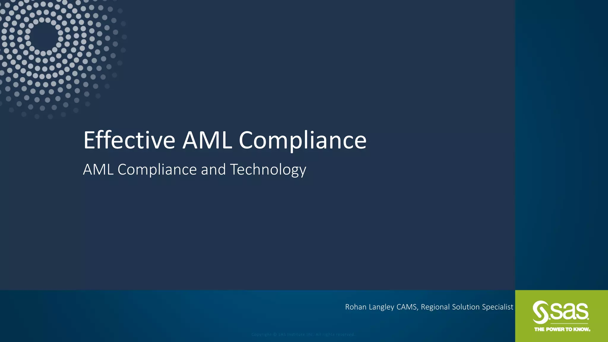 Trends in AML Compliance and Technology | PDF