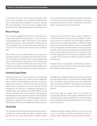 Trends in Commodity Risk Management Technologies | PDF
