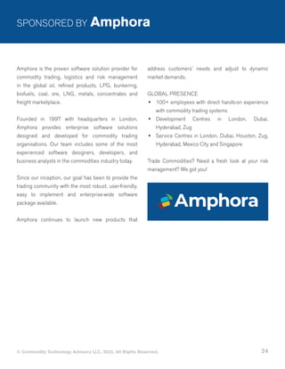 Trends in Commodity Risk Management Technologies | PDF