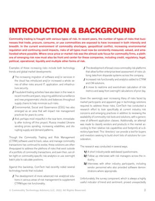 Trends in Commodity Risk Management Technologies | PDF