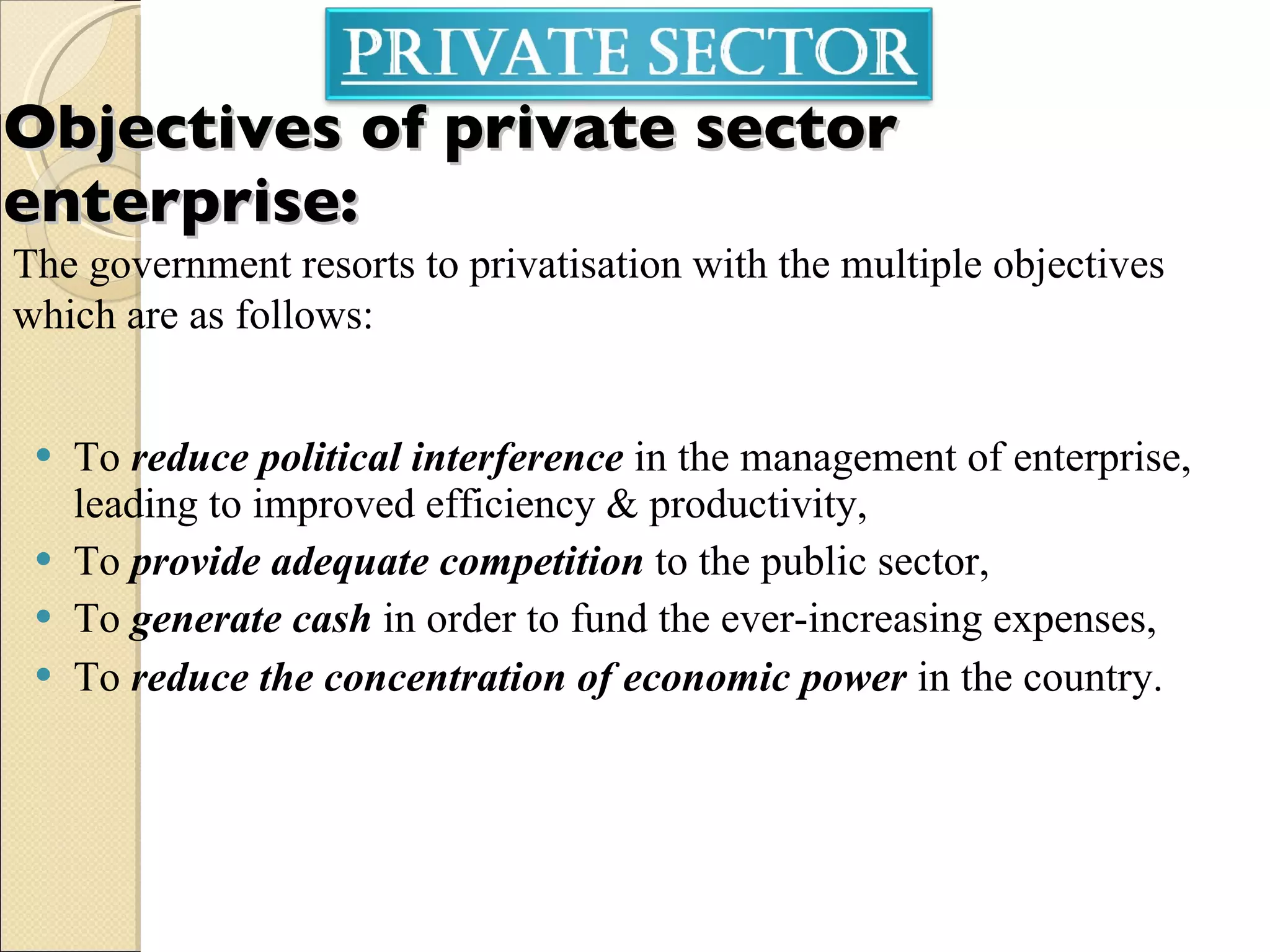Trends in public and private sector in india | PPT