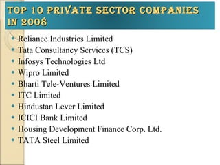 Trends in public and private sector in india | PPT