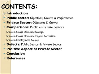 Trends in public and private sector in india | PPT