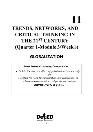 TRENDS-NETWORKS-QUARTER-1-WEEK-4.docx | Educational Assessment | Education