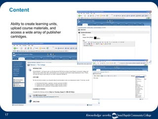 TRENDS Presentation - eLearning @ GRCC with Blackboard | PPT