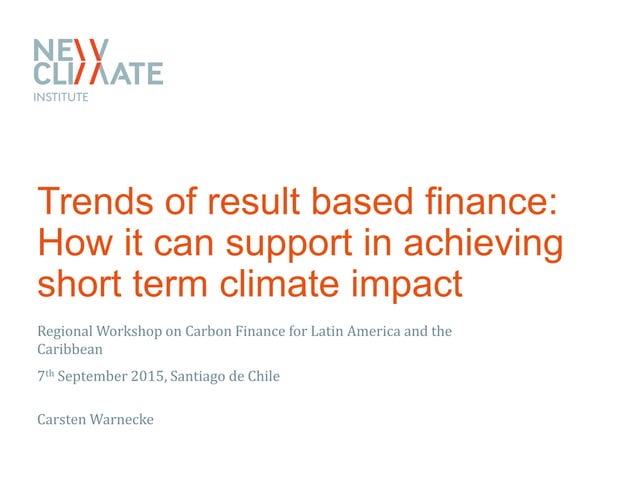 Trends of results based finance | PDF