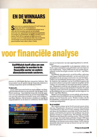 SWIFT ICT Trends Gold Award 2005 - Trends article 24 Nov 2005 | PDF