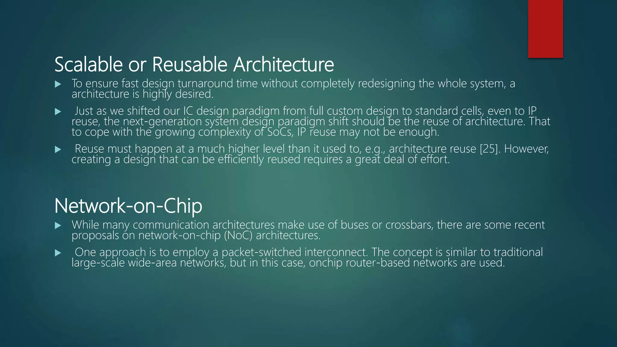 Trends and challenges in IP based SOC design | PPTX