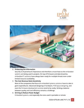 Trends and Challenges in the Field of Embedded Systems | PDF