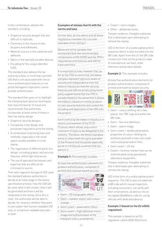 Trends and drivers in tax stamps design | PDF