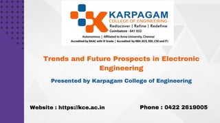 Trends and Future Prospects in Electronic Engineering | PPT