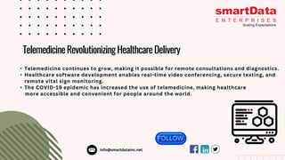 Critical Advancements in Healthcare Software Development | smartData Enterprise Inc. | PPT