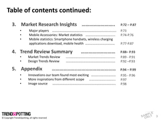 Trends and Innovations in Mobile Accessories by TrendsSpotting | PDF