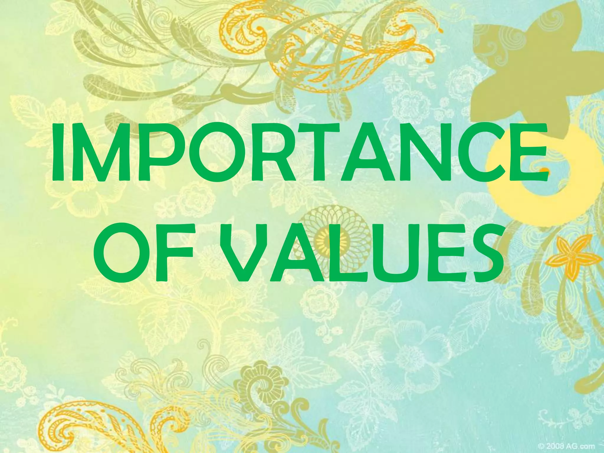 Meaning of Values | PPT